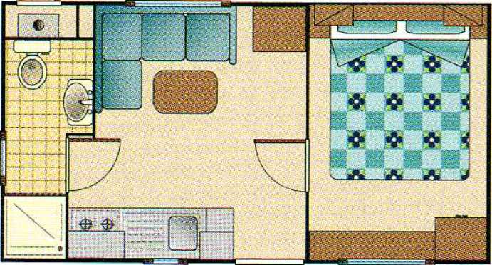 2-person bungalow - Ca' le Scope